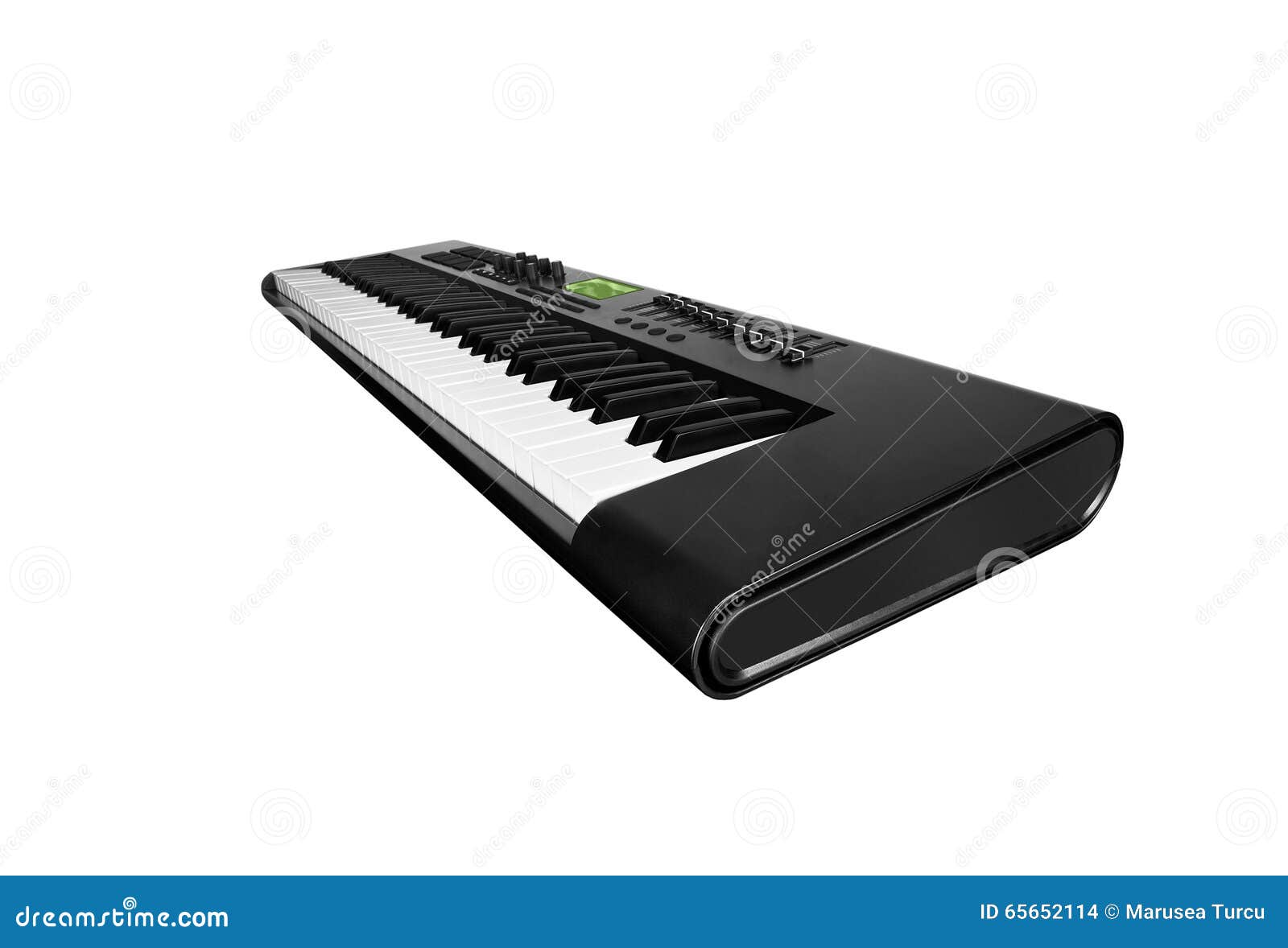 Synth keyboard stock photo. Image of black, melody, ivory - 65652114