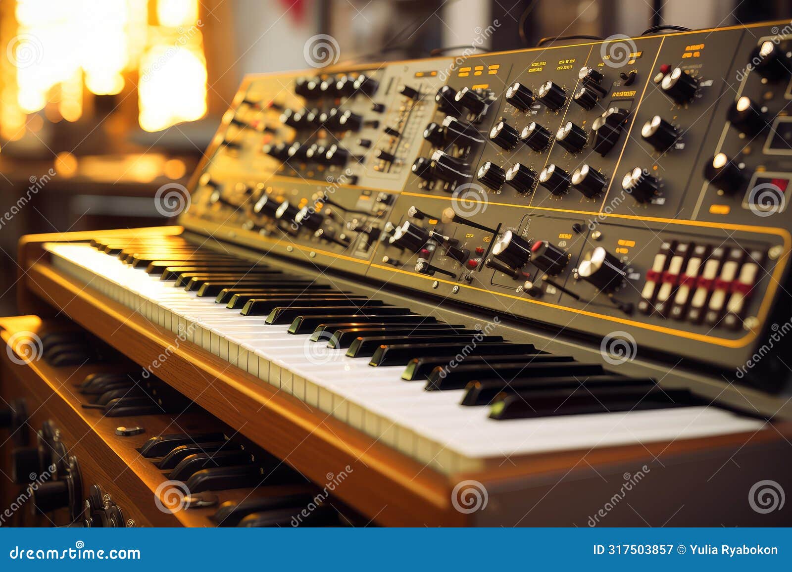 Synth Music Analog Buttons. Generate Ai Stock Photo | CartoonDealer.com ...