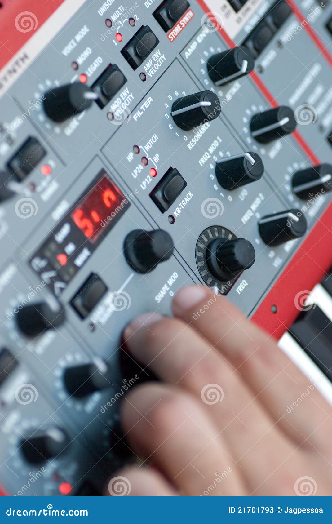 Synthesizer Buttons stock image. Image of parameters - 21701793