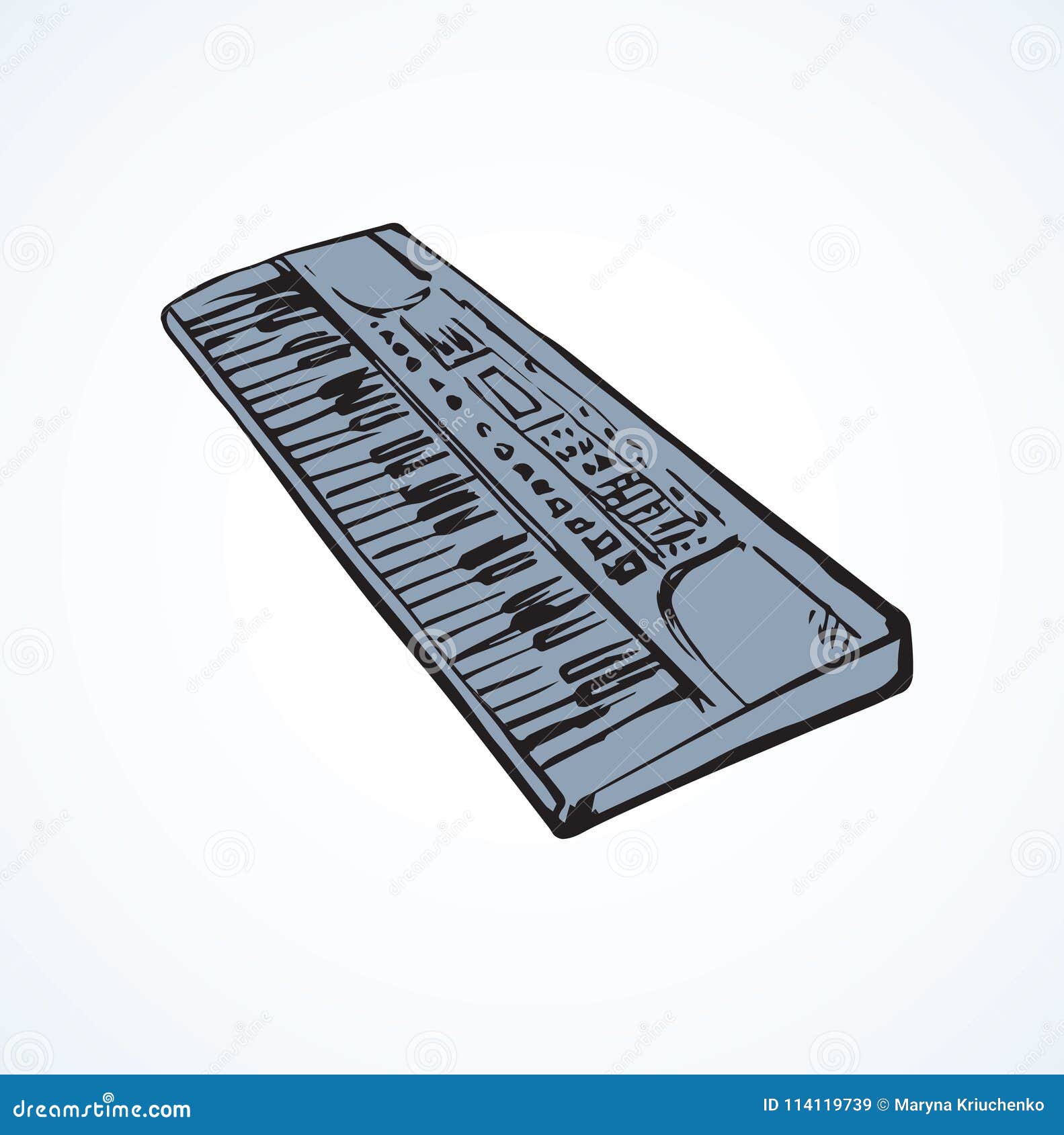 Synthesizer Desenho Do Vetor Ilustração do Vetor - Ilustração de ...