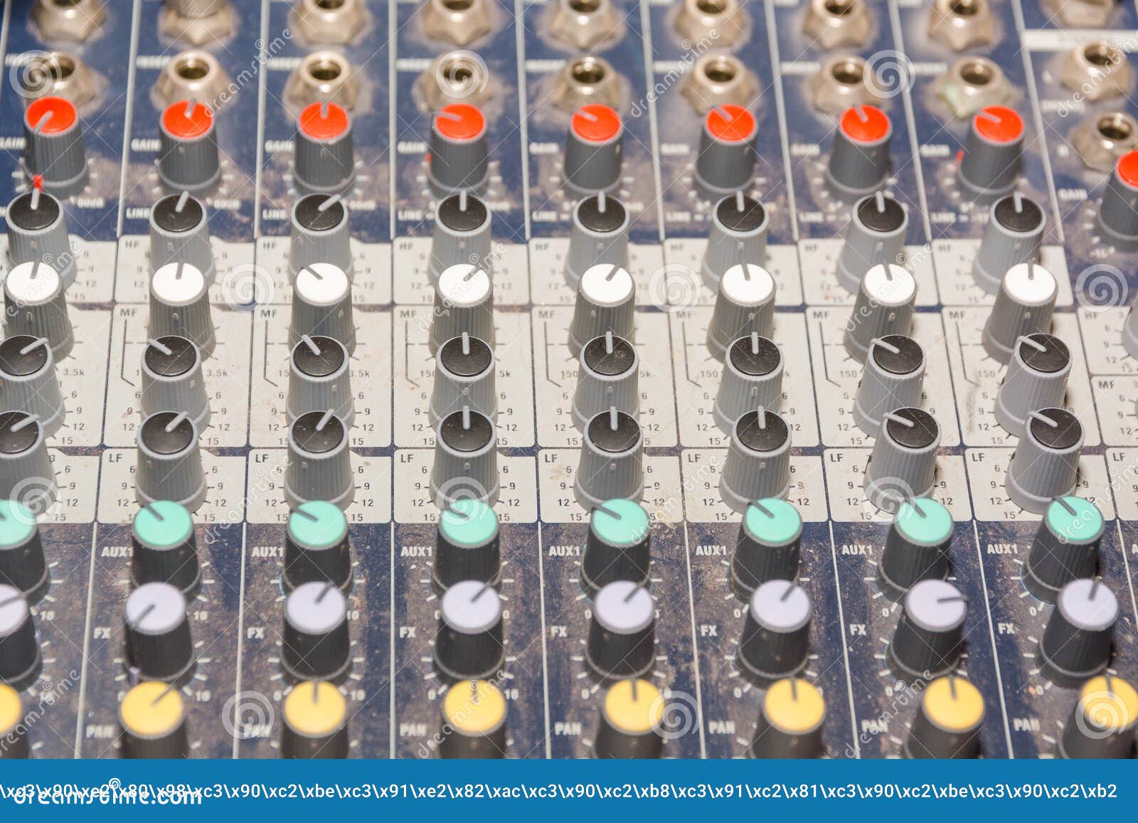 Synthesizer. DJ Control Panel. Management of Music Stock Photo - Image ...