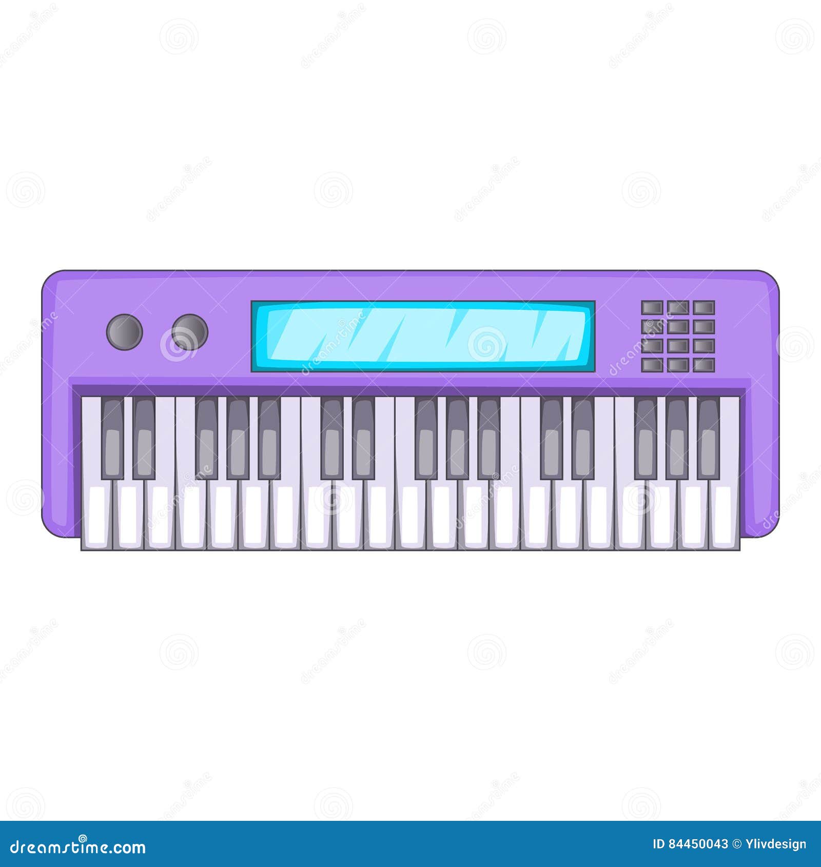 Synthesizer Icon On A Brown Background With Elegant Style And Modern ...