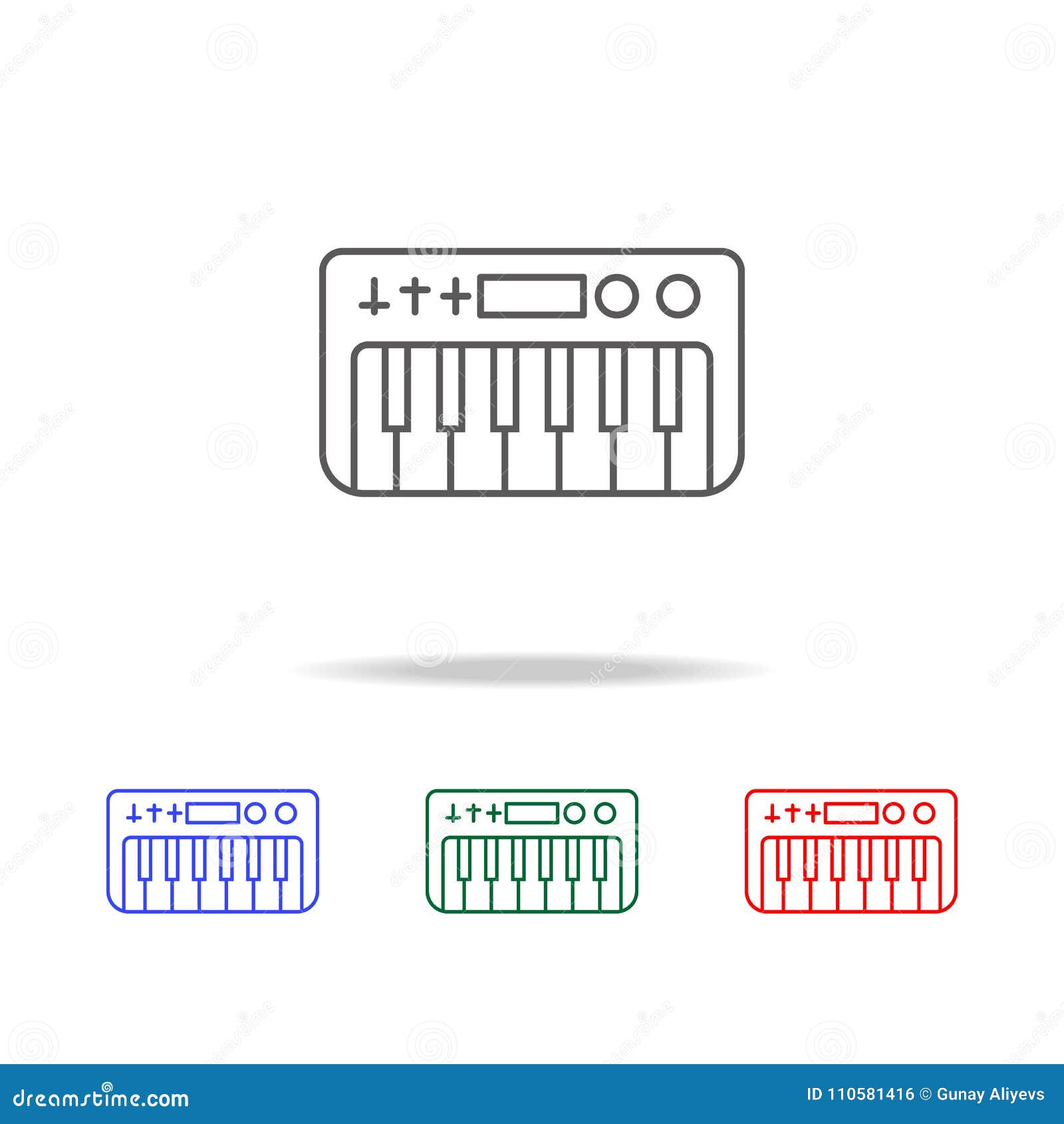 Synthesizer Icon. Elements in Multi Colored Icons for Mobile Concept ...