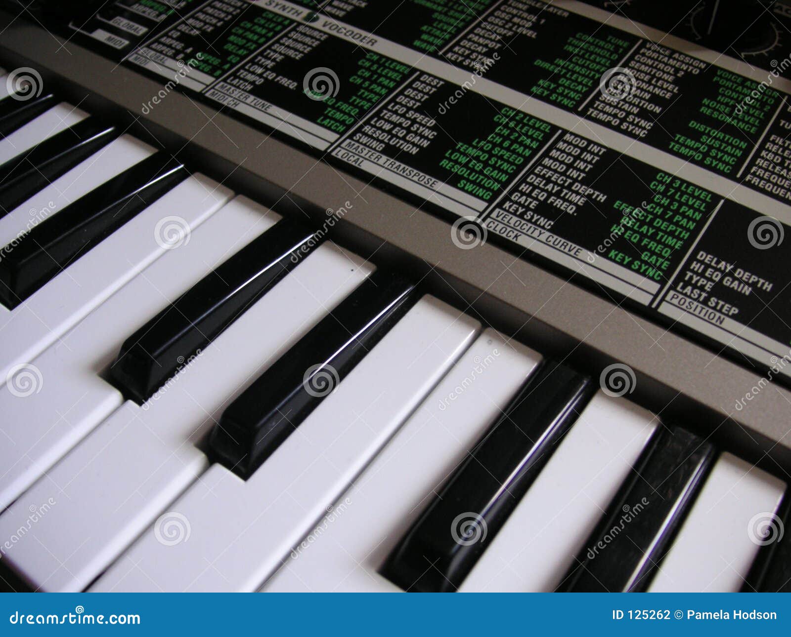 Synthesizer keyboard stock photo. Image of musical, organ - 125262