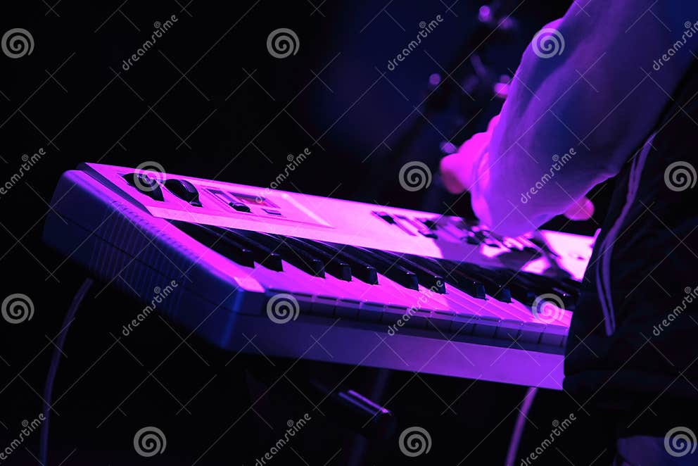 Synthesizer keyboard stock image. Image of keyboard, musician - 2123297