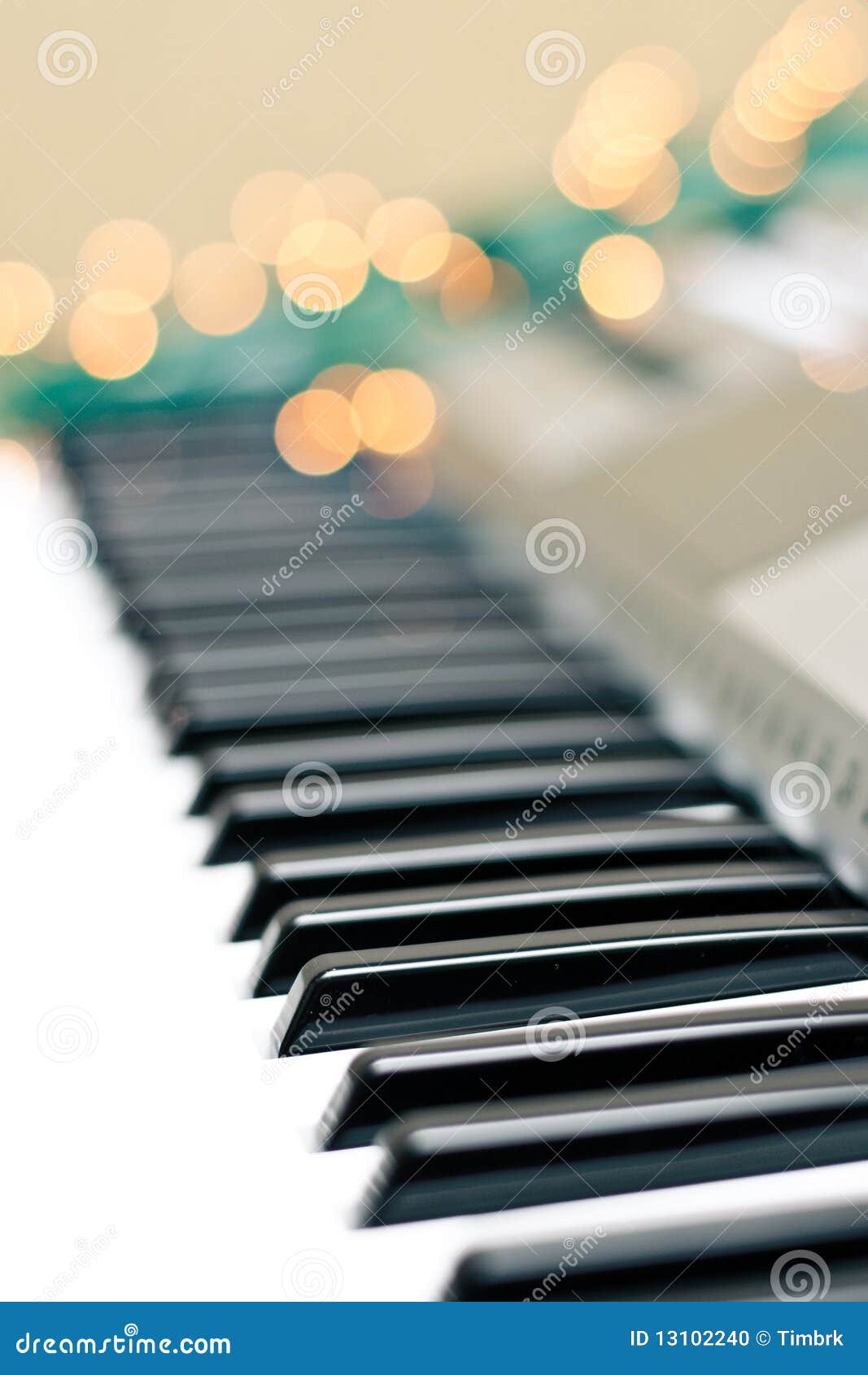 Synthesizer Keyboard Bokeh Lights Stock Photo - Image of entertainment ...