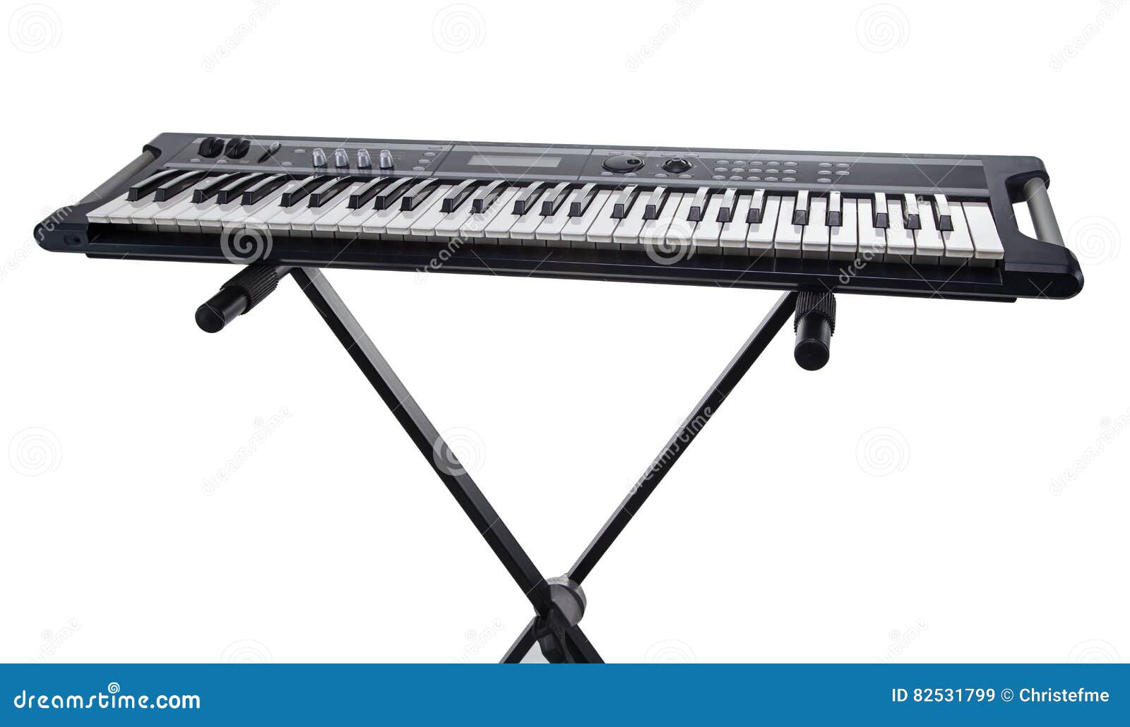 Synthesizer op het rek stock afbeelding. Image of apparatuur - 82531799