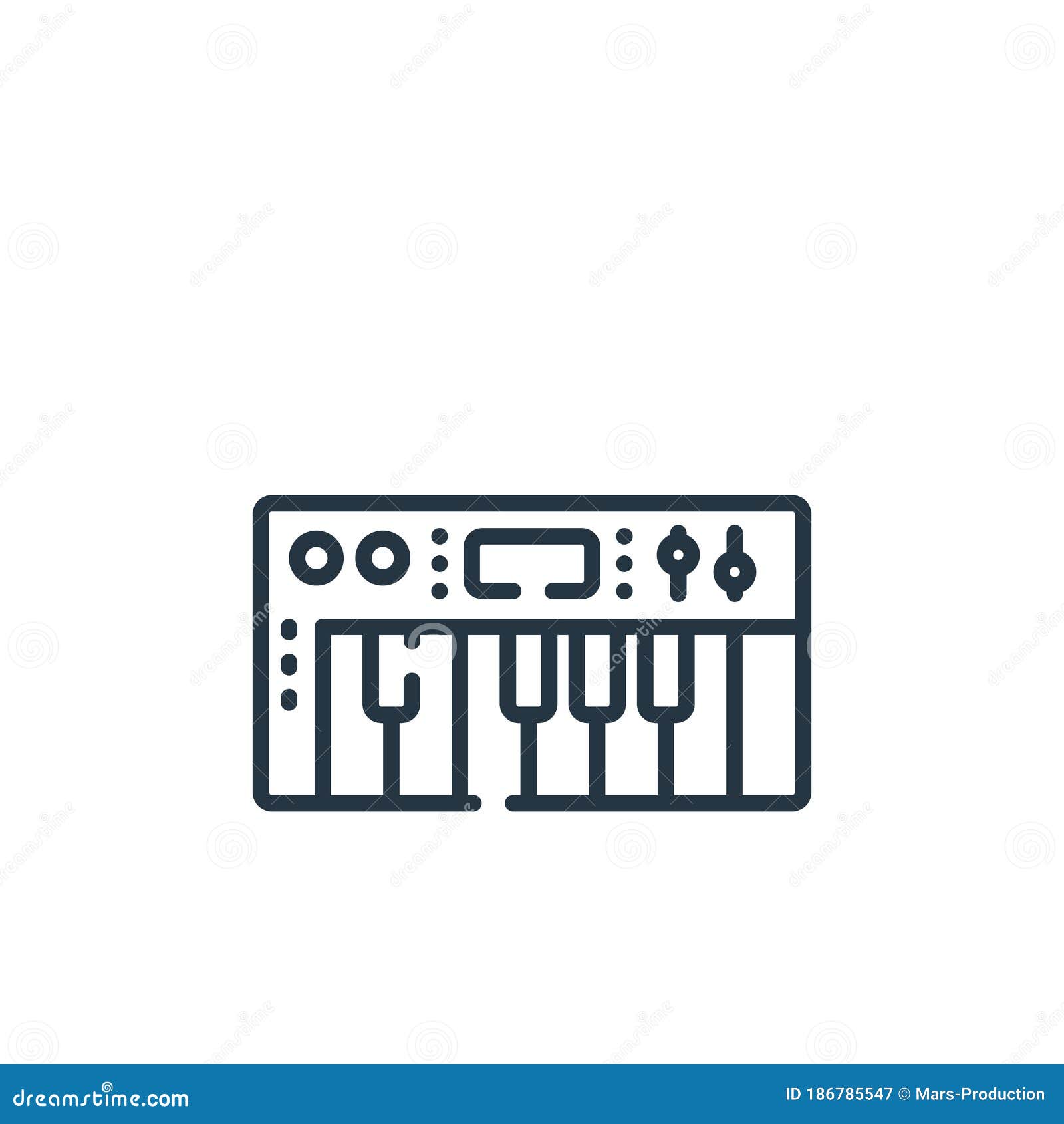 Synthesizer Vector Icon. Synthesizer Editable Stroke Stock Vector ...