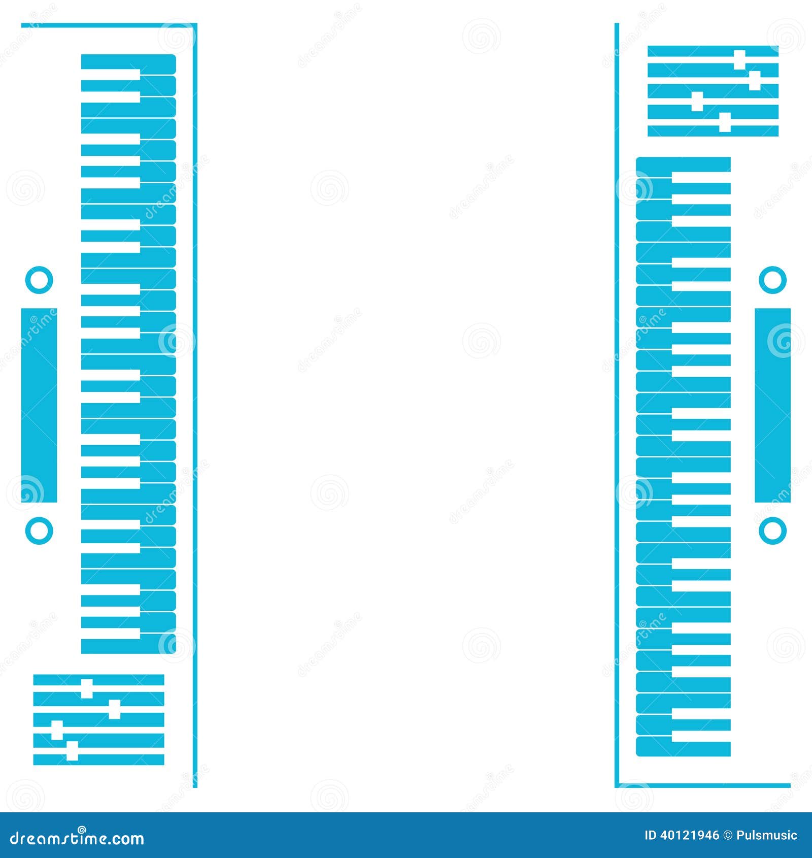 Synthesizer on a White Background Stock Vector - Illustration of ...