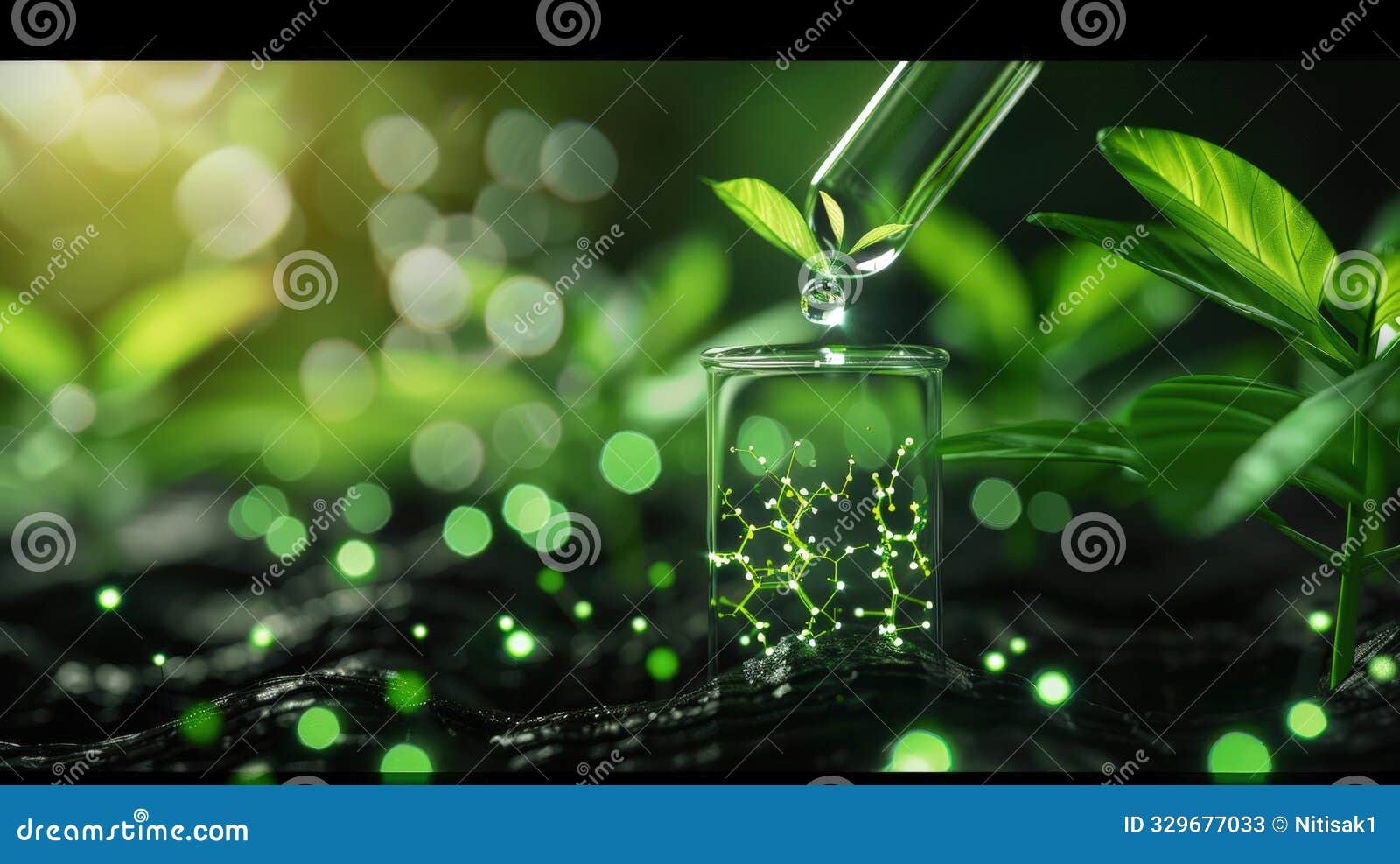 Synthetic Biology Biofuel Production Stock Illustration - Illustration ...