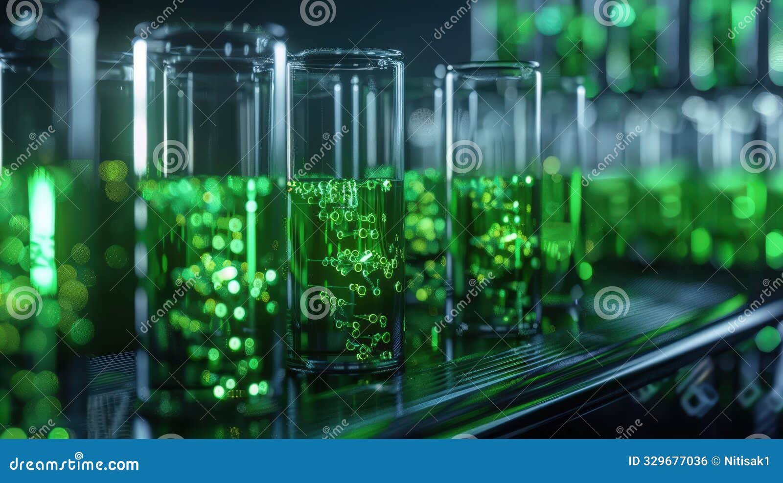 Synthetic Biology Biofuel Production Stock Illustration - Illustration ...