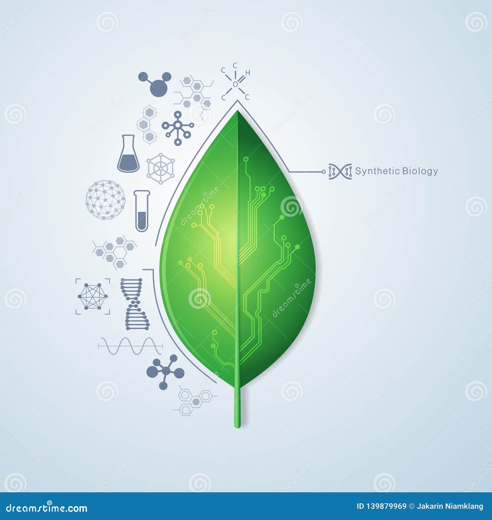 Synthetic Biology stock vector. Illustration of biology - 139879969