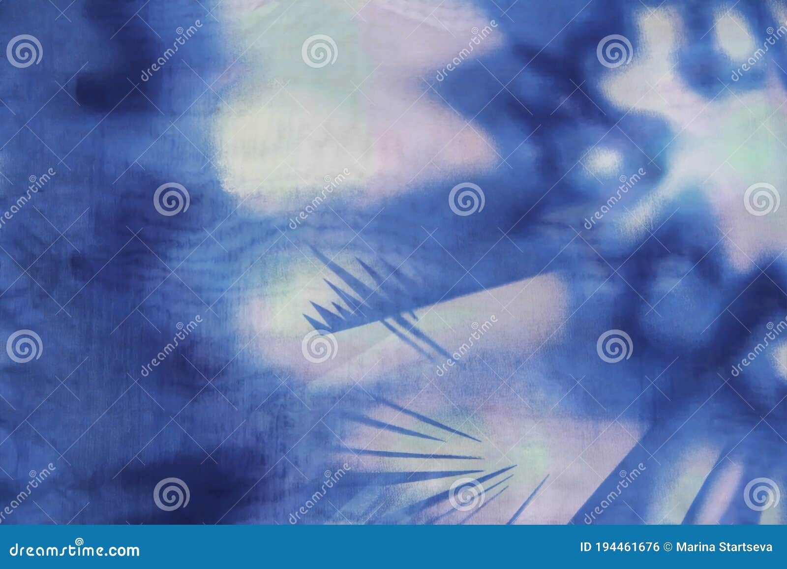 Synthetic Blue Fabric with Batik a Pattern Stock Photo - Image of cloth ...