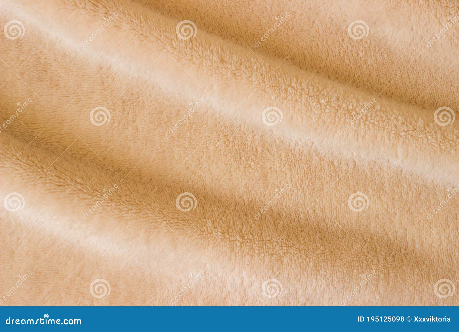 Synthetic Fur of Beige Color with Waves for Background Stock Photo ...