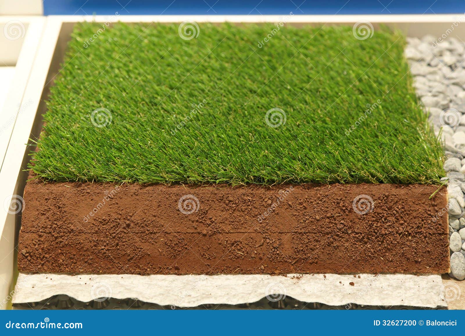 Synthetic grass layers stock photo. Image of synthetic - 32627200
