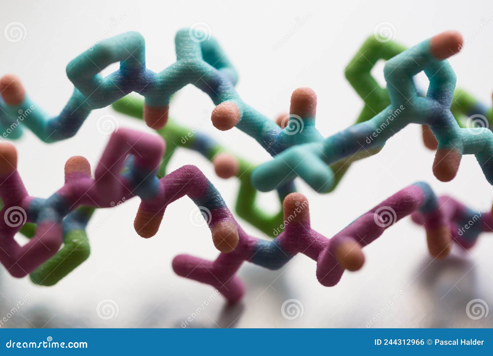 Synthetic Model of Molecular Structure of a Molecule Stock Photo ...