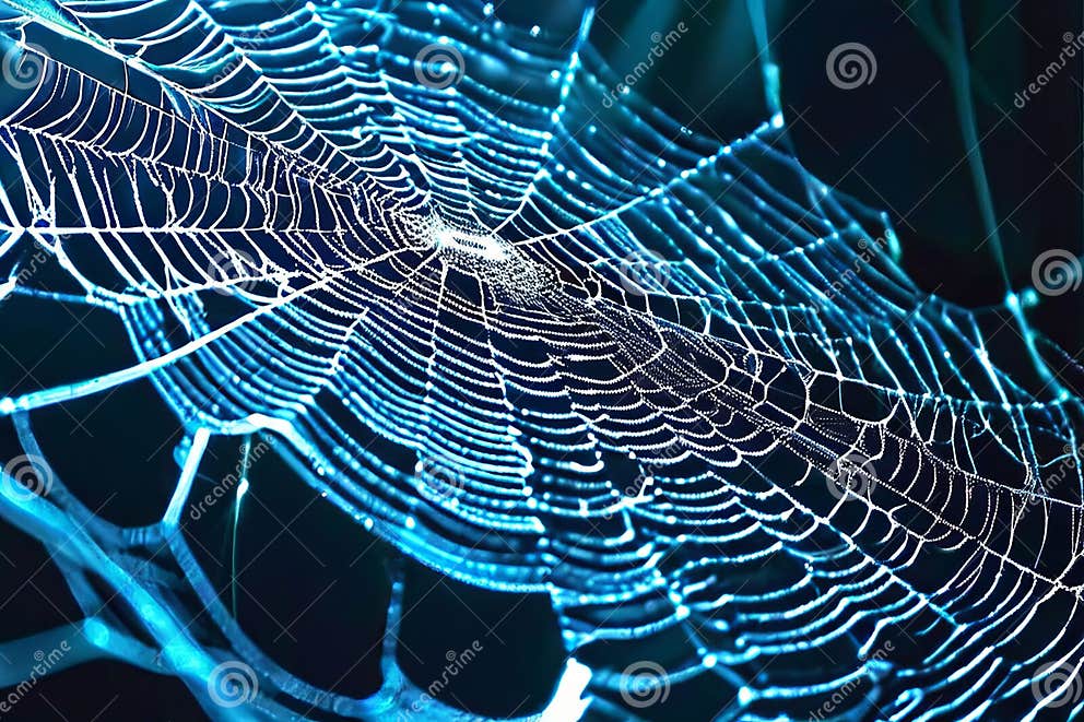 Synthetic Silk a High Tech Artificial Cobweb with a Smooth Lustr Stock ...