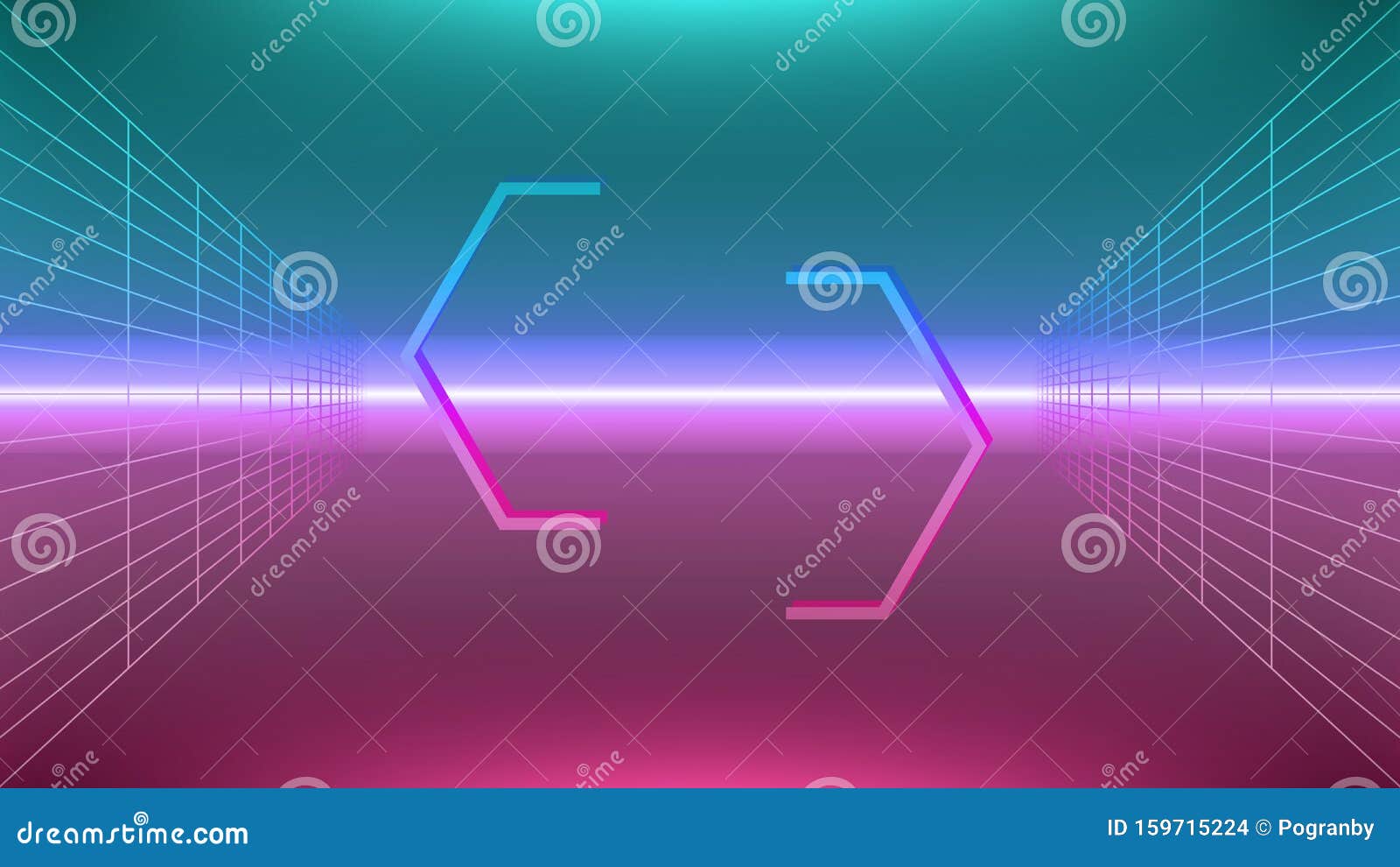 Synthwave Background. 80s Retro Style Stock Vector - Illustration of ...