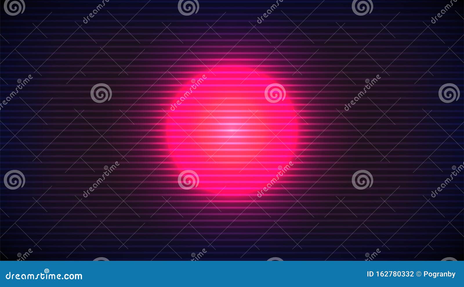 Synthwave Pink Retro City With The Night Sky. Digital City Retro Future ...