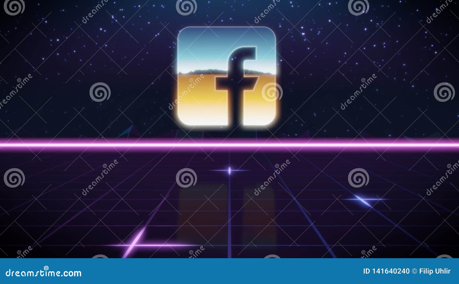 Retro Facebook Icon
