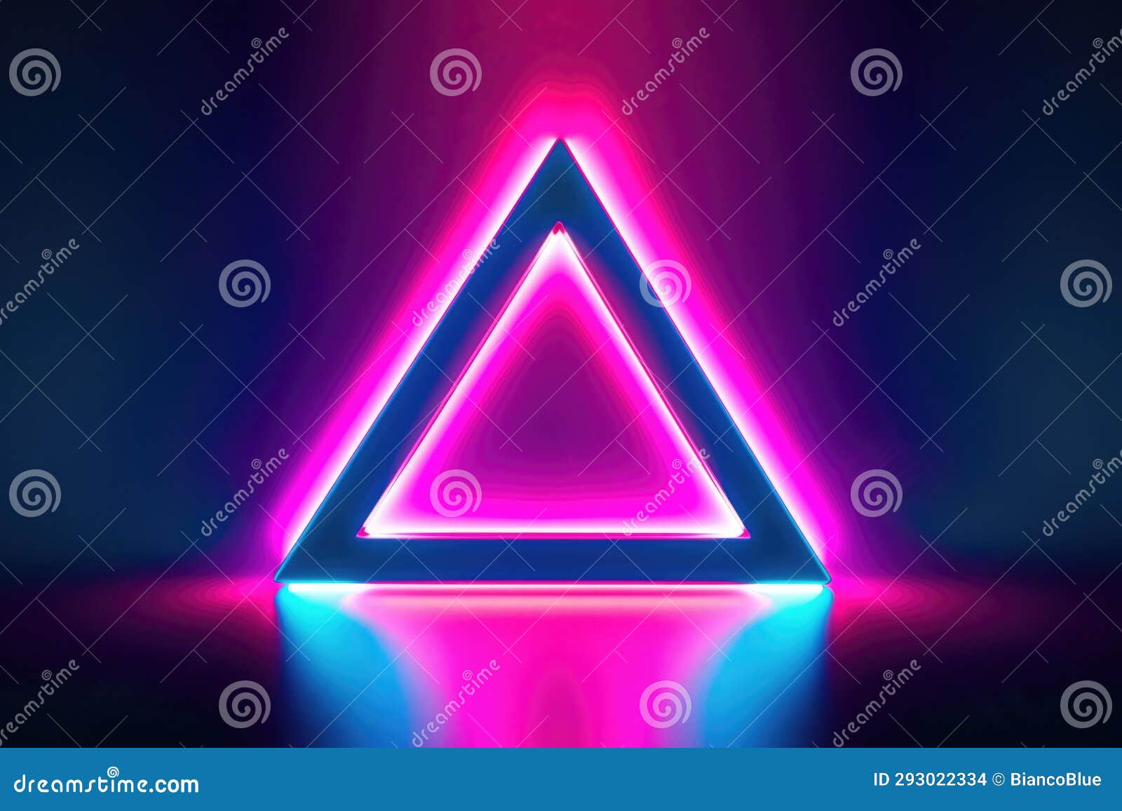 Synthwave Triangle, Photorealistic. Generative AI Weber. Stock ...