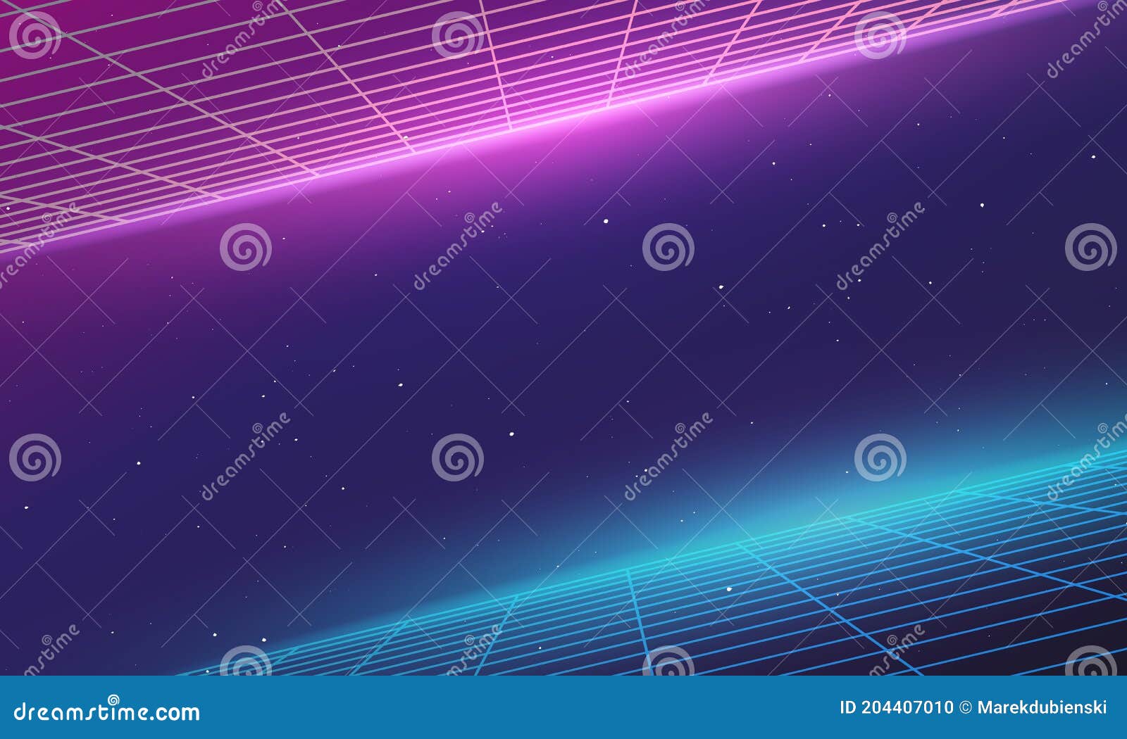 Synthwave Vector Graphic with Grids in Space | Galaxy Quest in ...
