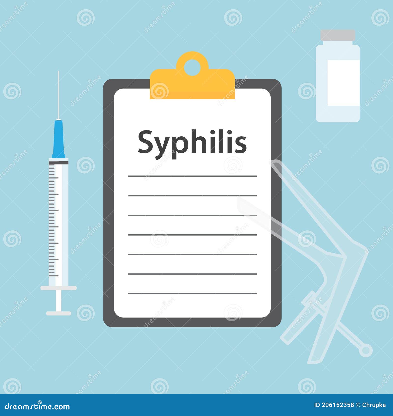 Syphilis disease concept stock vector. Illustration of infection ...