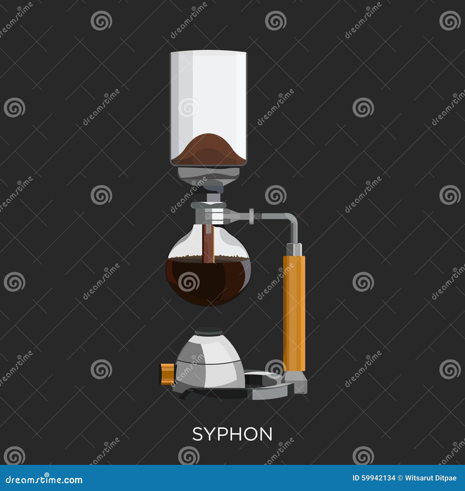 Espresso Syphon Coffee Maker Game Pixel Art Vector Illustration ...