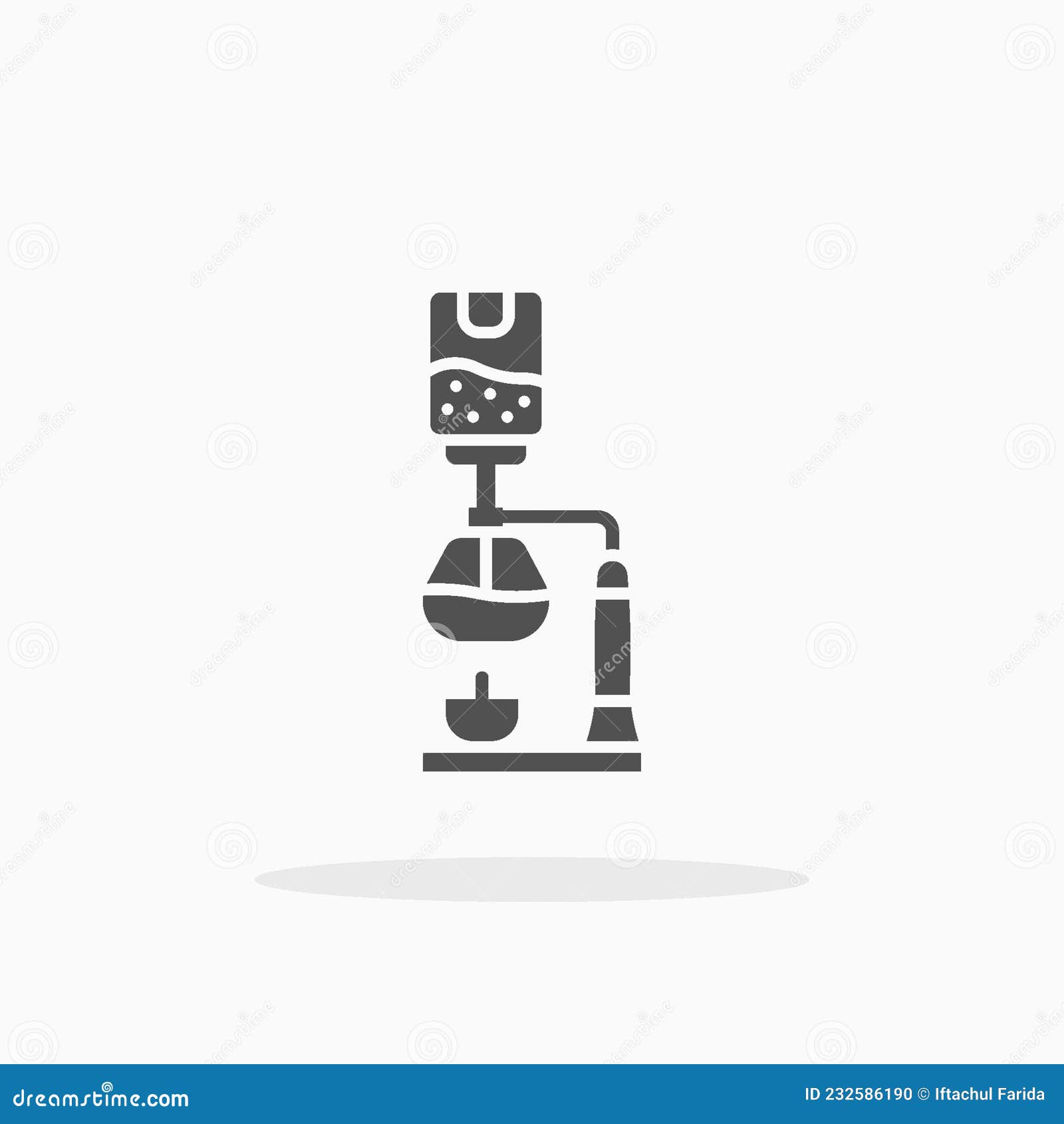 Syphon icon. Solid Black stock vector. Illustration of caffeine - 232586190