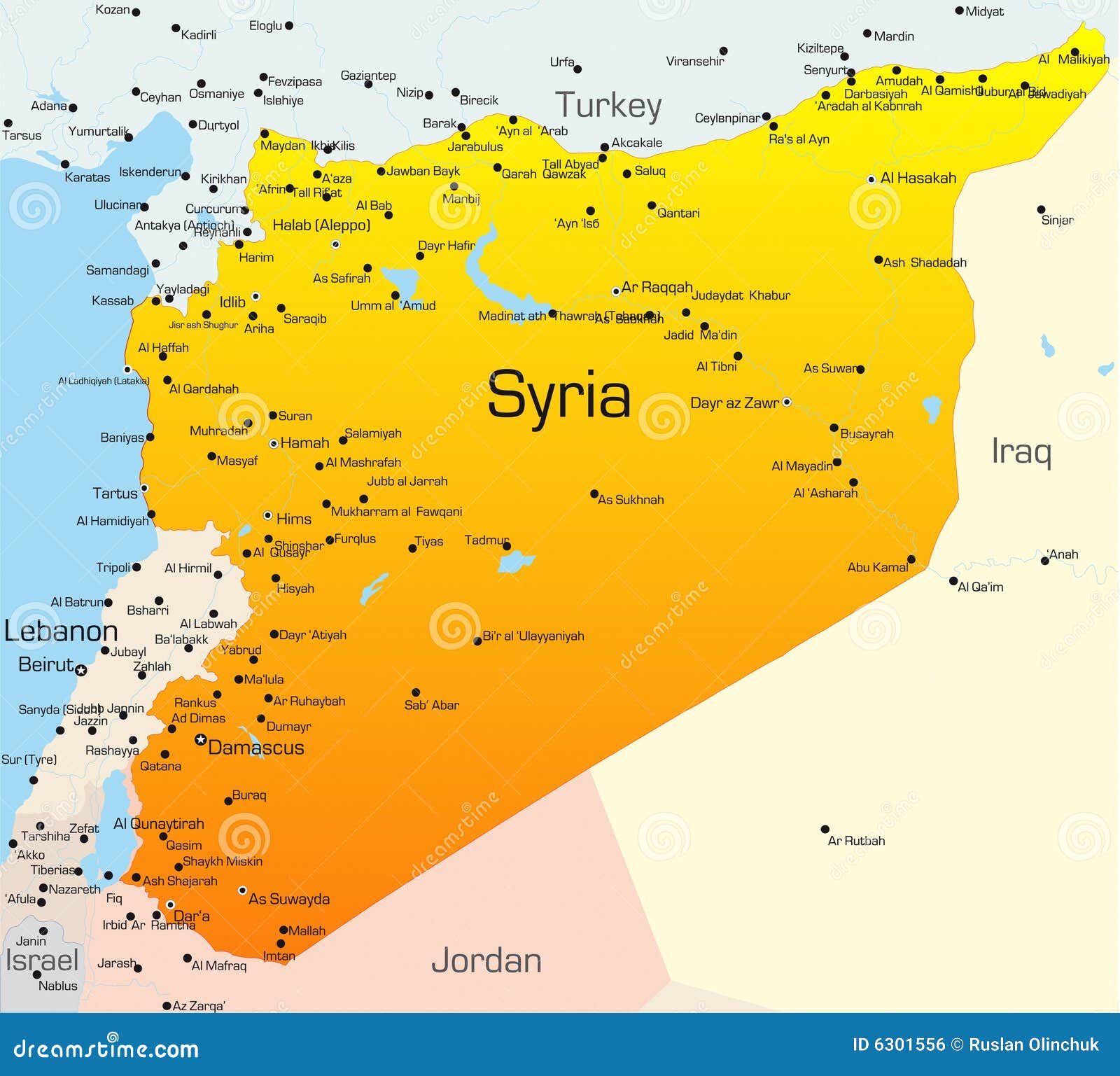 Syrië vector illustratie. Illustration of achtergrond - 6301556