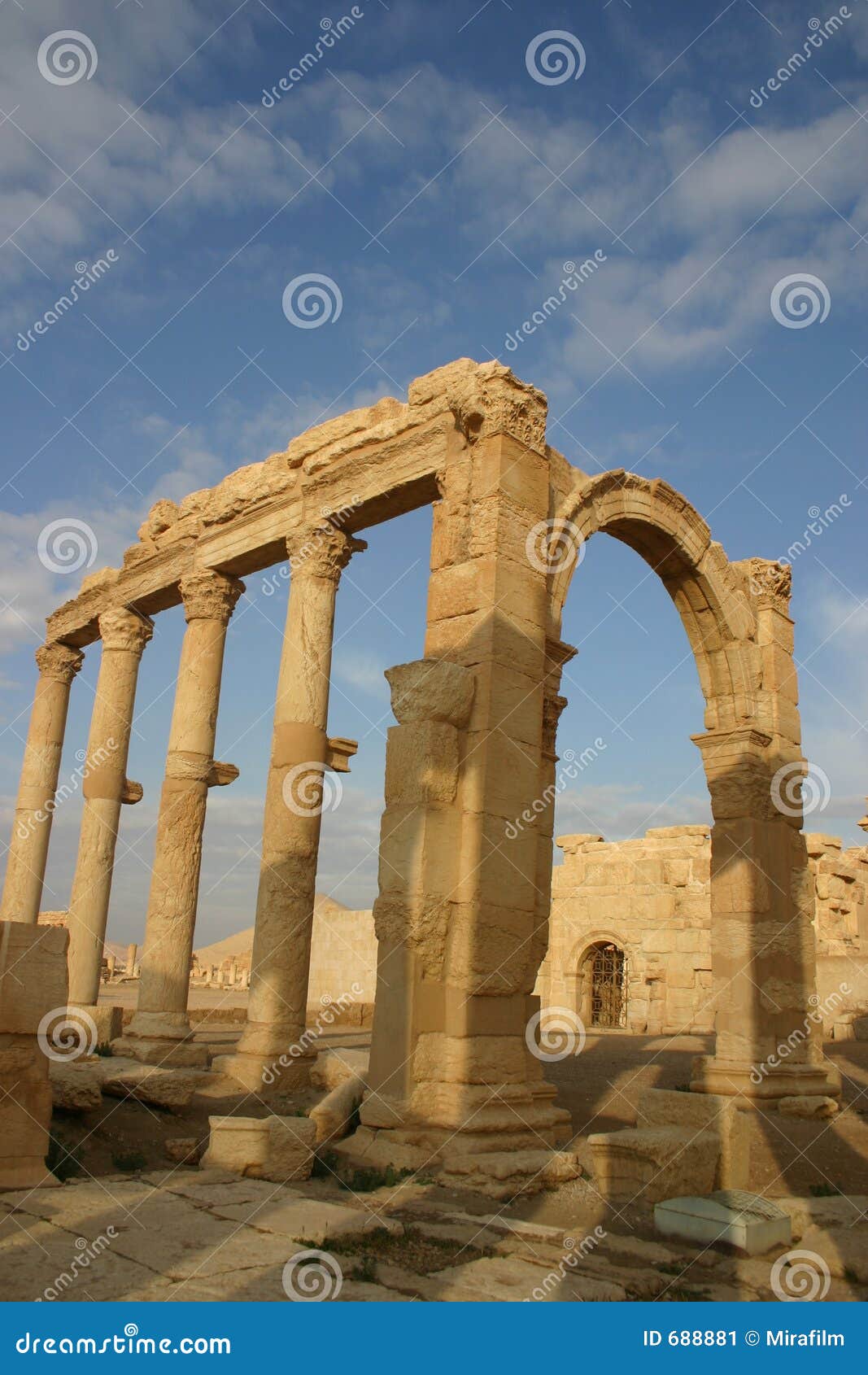 Syria stock image. Image of sand, temple, asia, theatre - 688881