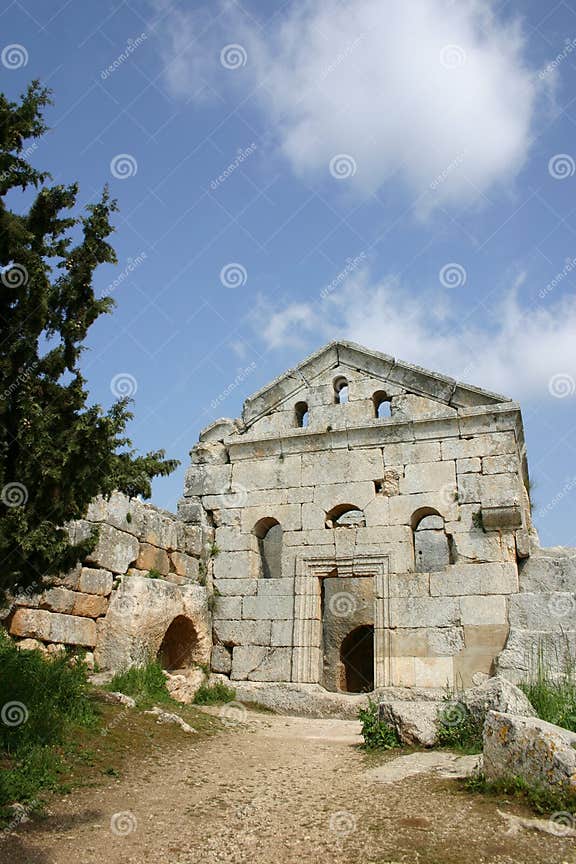 Syria stock photo. Image of fort, building, sand, simeon - 699668