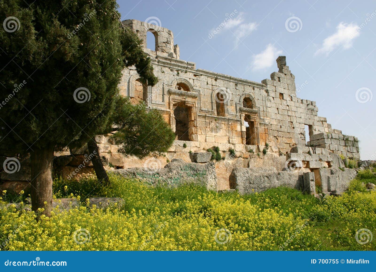 Syria stock image. Image of desert, syria, simeons, fort - 700755