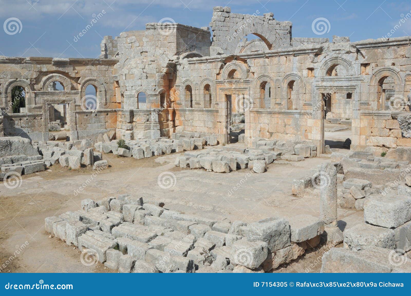 Syria stock image. Image of blue, building, column, architecture - 7154305