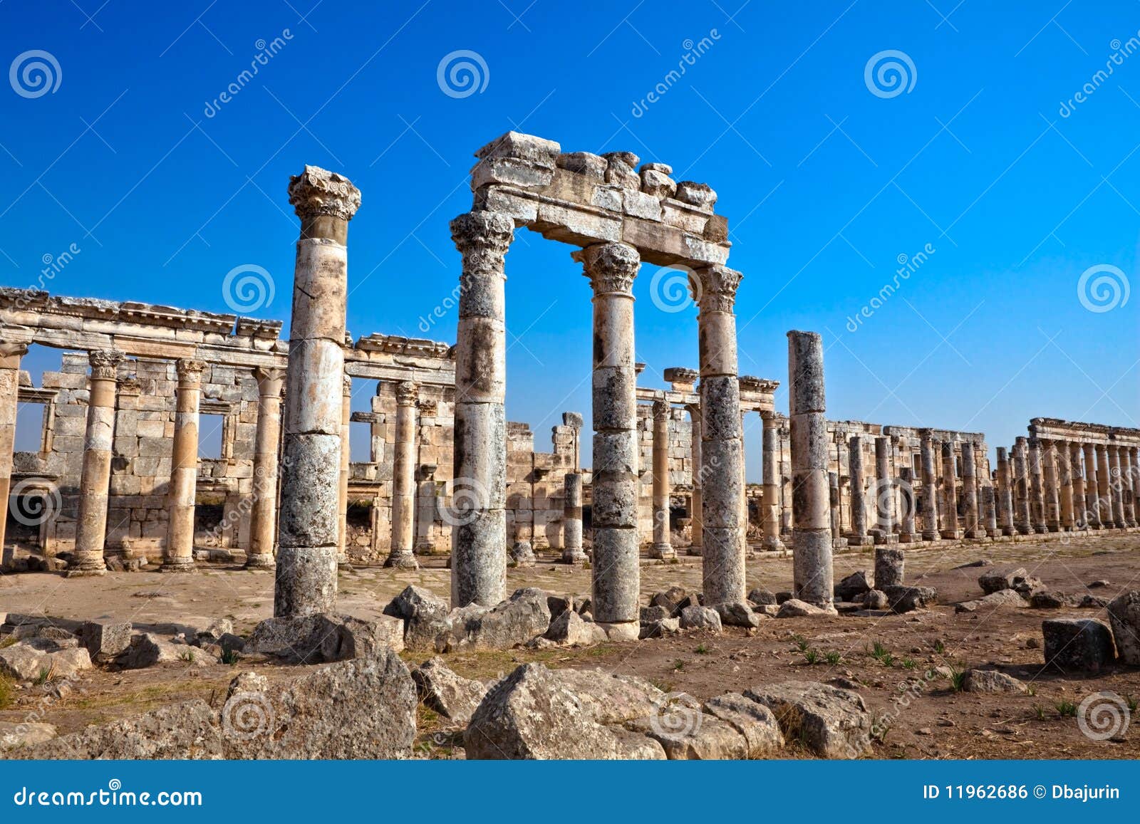 Syria - Apamea stock photo. Image of east, culture, building - 11962686