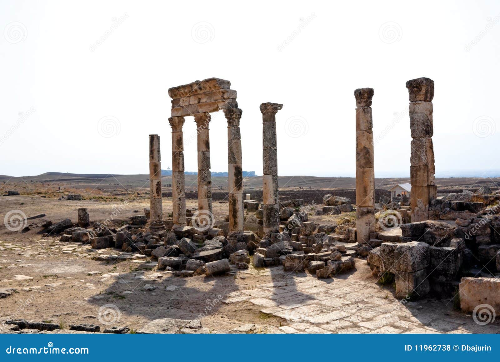 Syria - Apamea stock photo. Image of cardo, arabia, column - 11962738