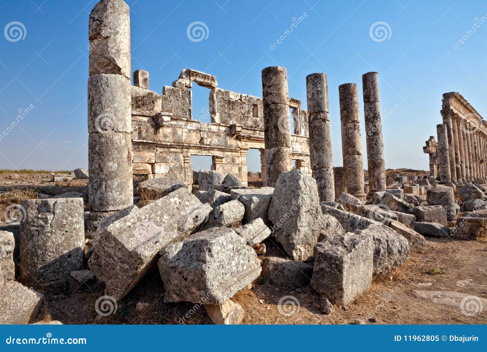 Syria - Apamea stock image. Image of byzantine, fortification - 11962805