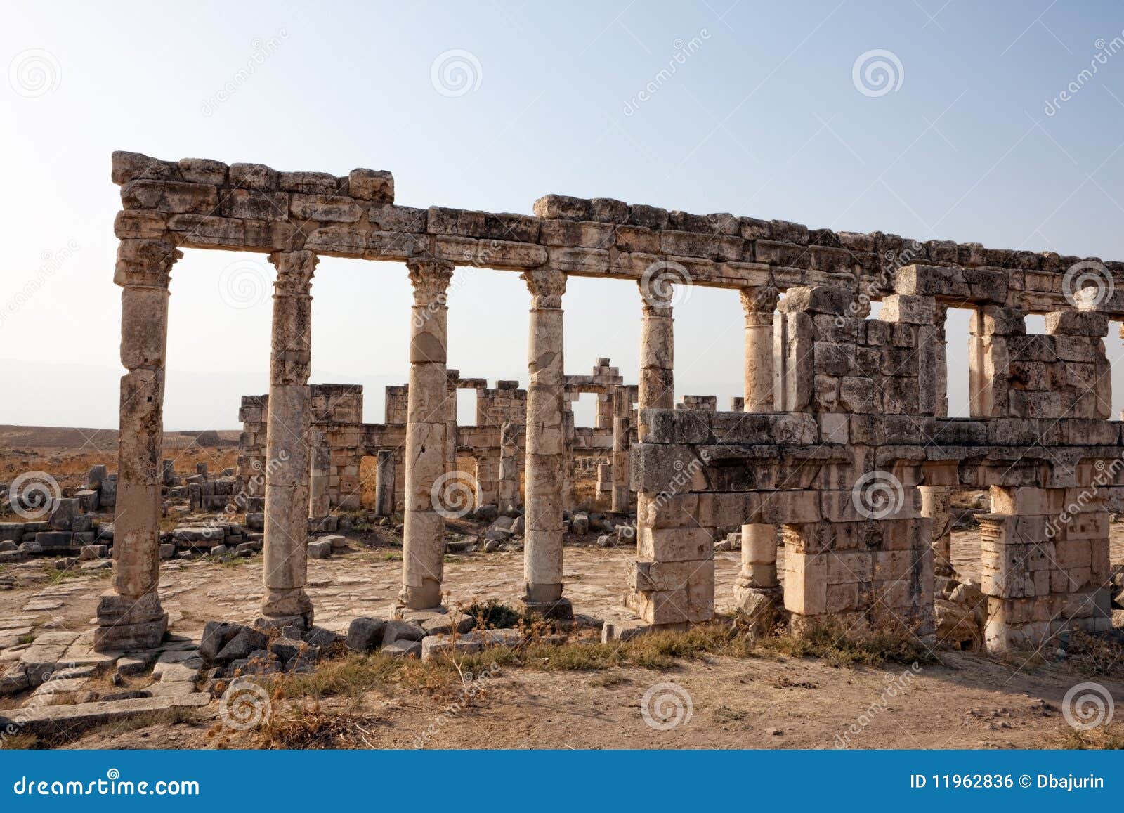 Syria - Apamea stock photo. Image of city, column, historic - 11962836