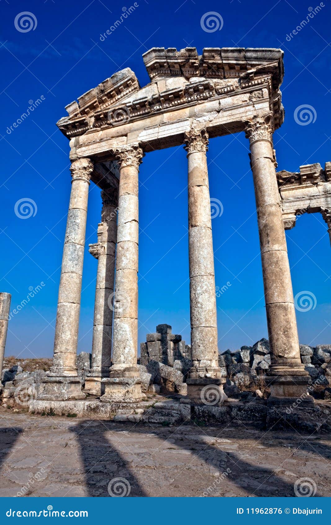 Syria - Apamea stock photo. Image of citadel, ancient - 11962876