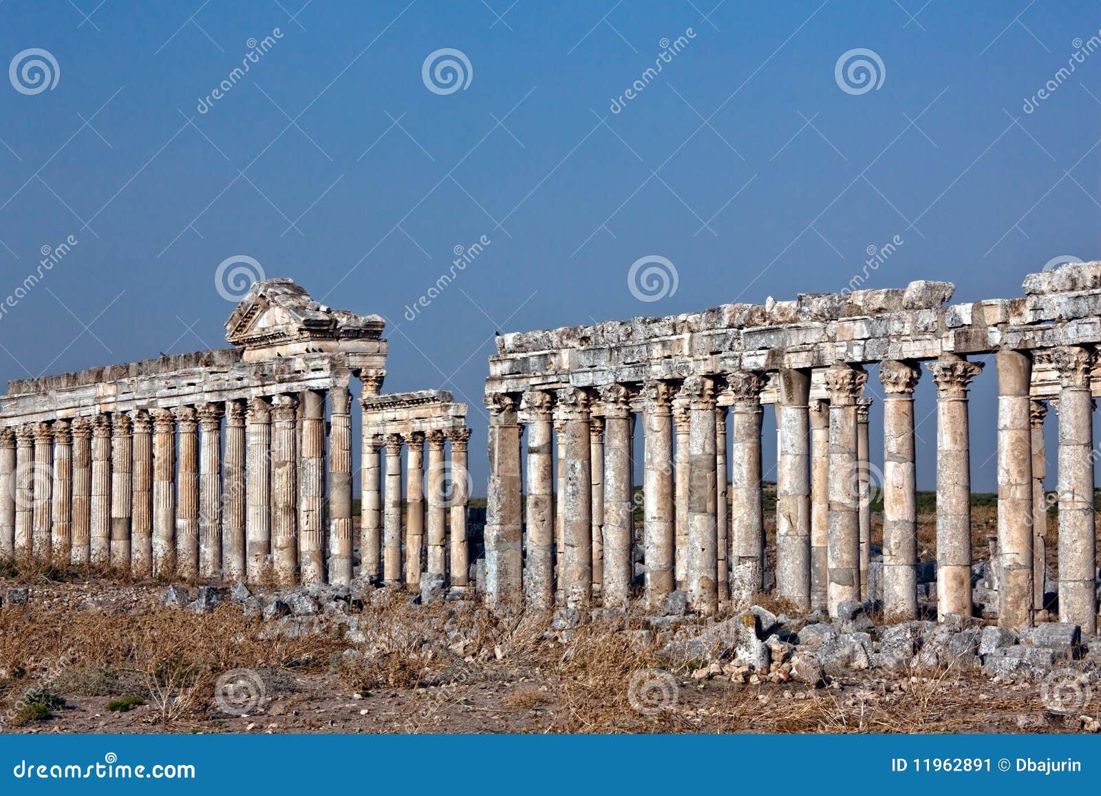 Syria - Apamea stock image. Image of arabic, apamea, building - 11962891