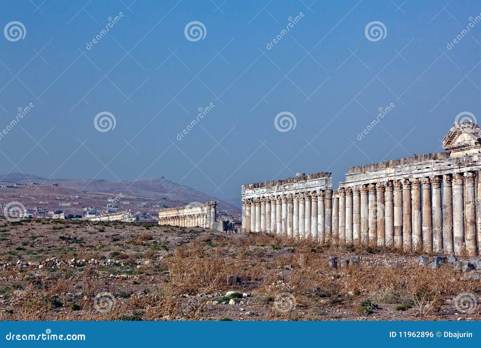 Syria - Apamea stock photo. Image of afamia, arabia, arabic - 11962896