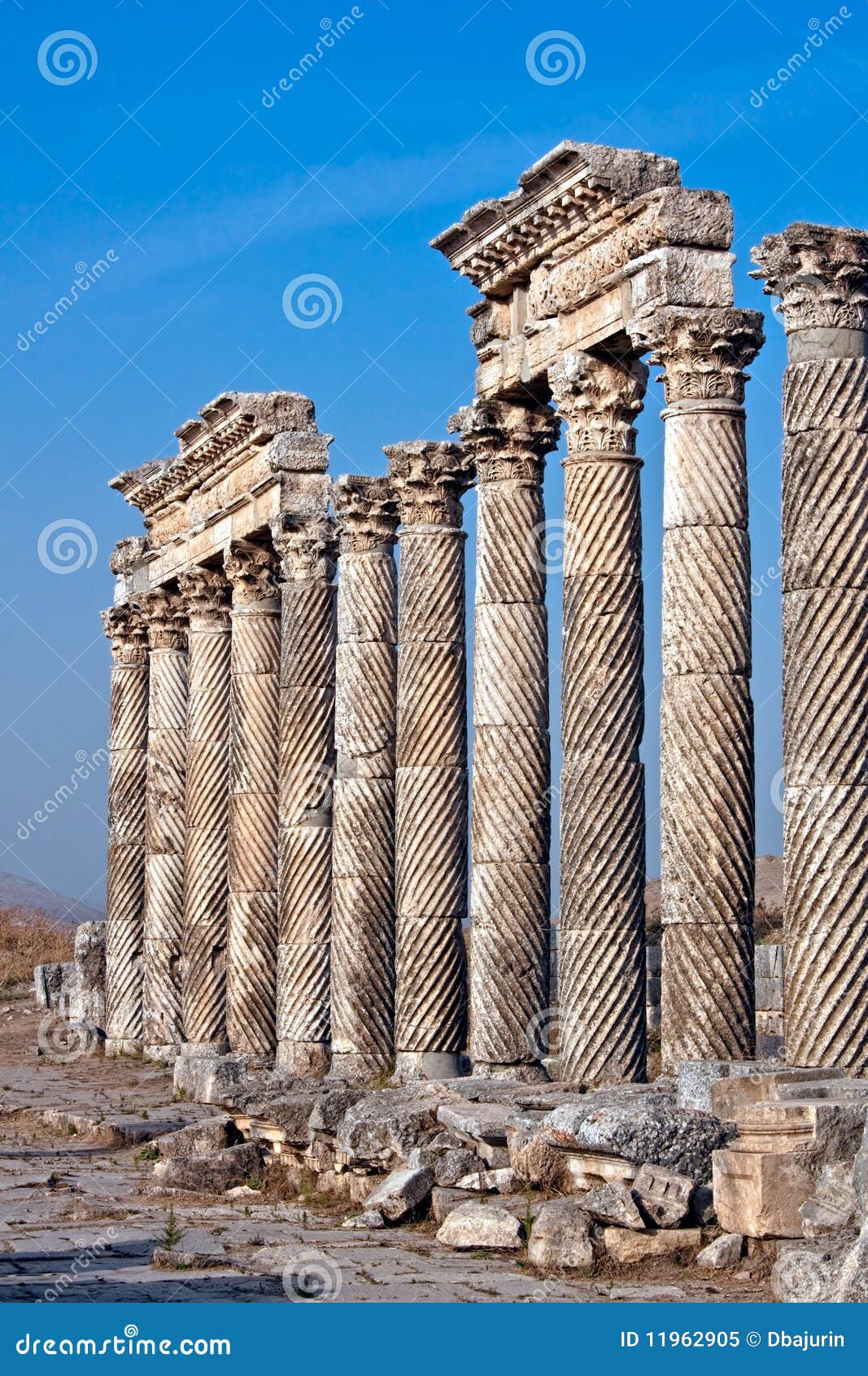 Syria - Apamea stock image. Image of apamea, afamia, arabic - 11962905