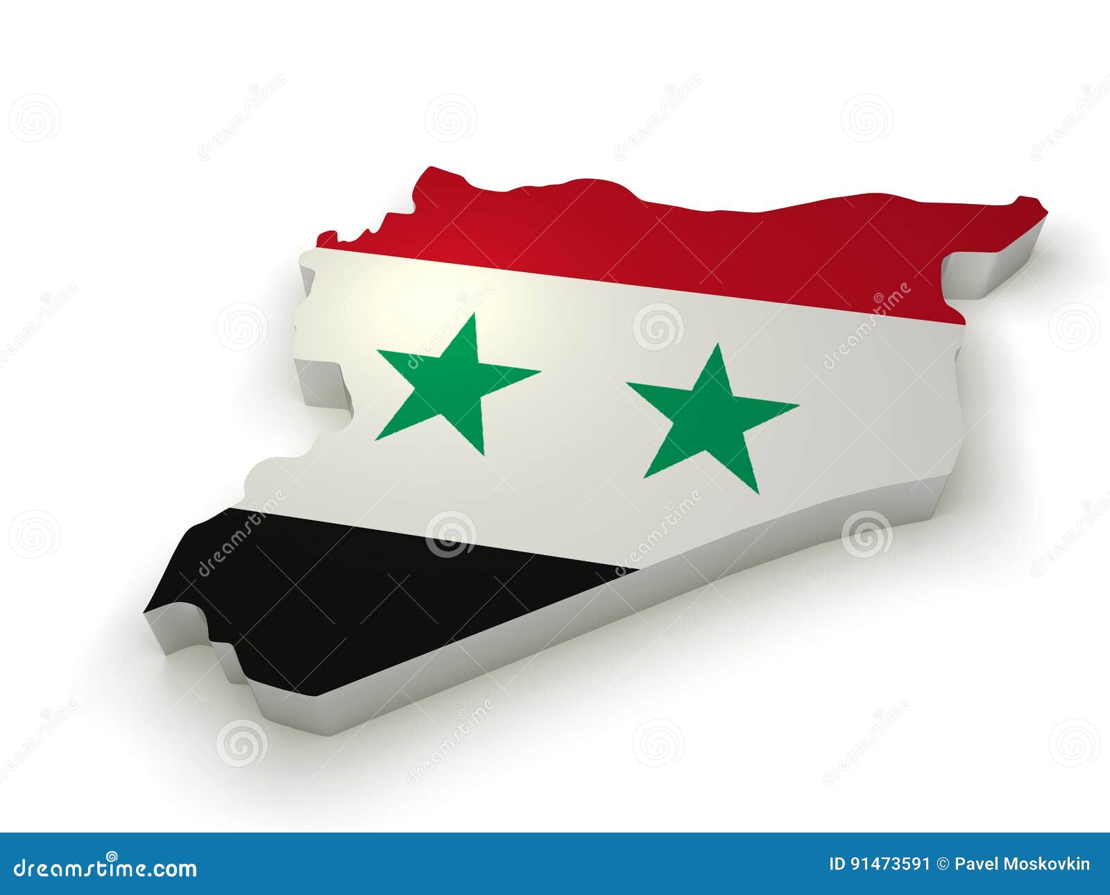 Syria 3d country stock illustration. Illustration of simple - 91473591