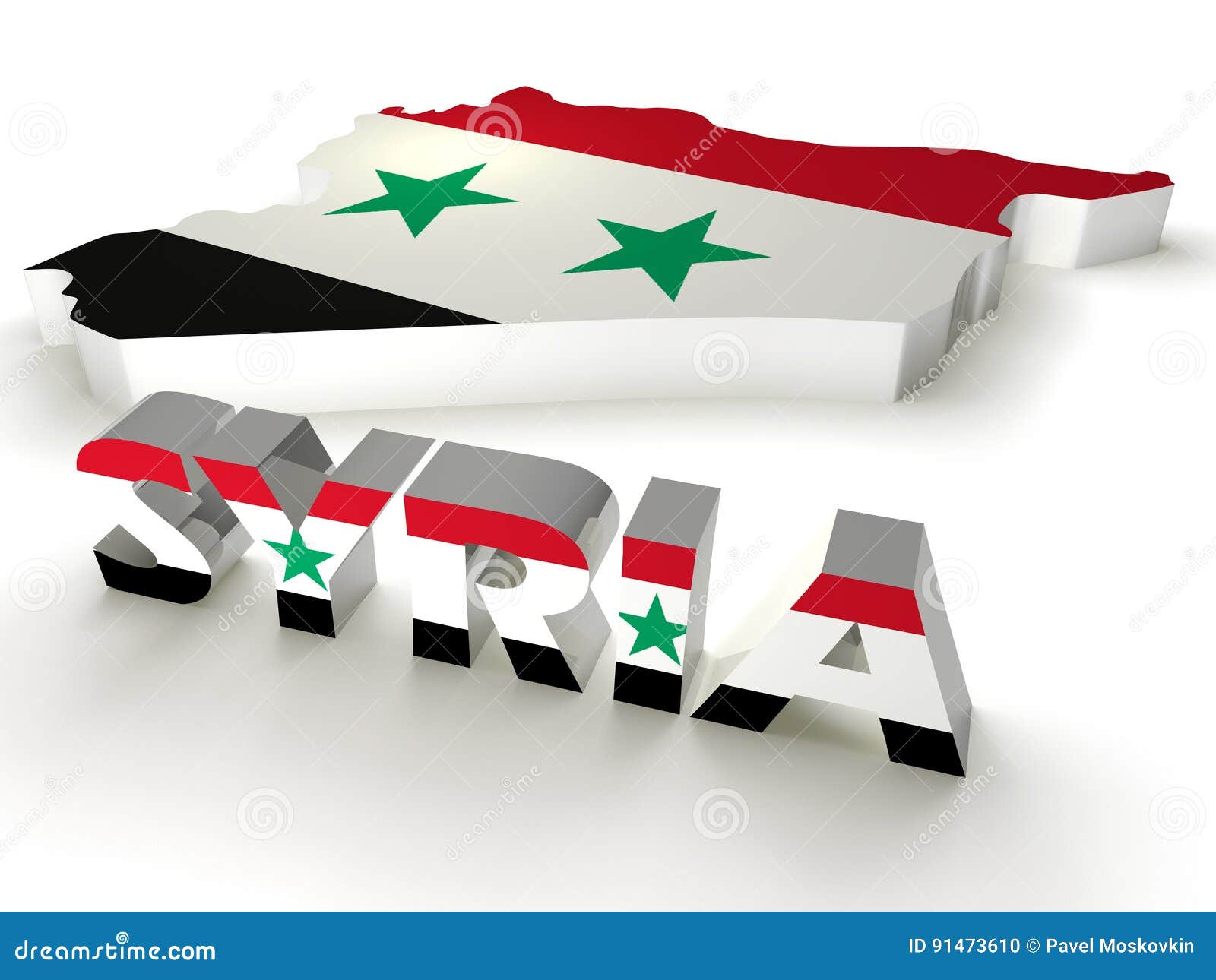Syria 3d country stock illustration. Illustration of governorate - 91473610