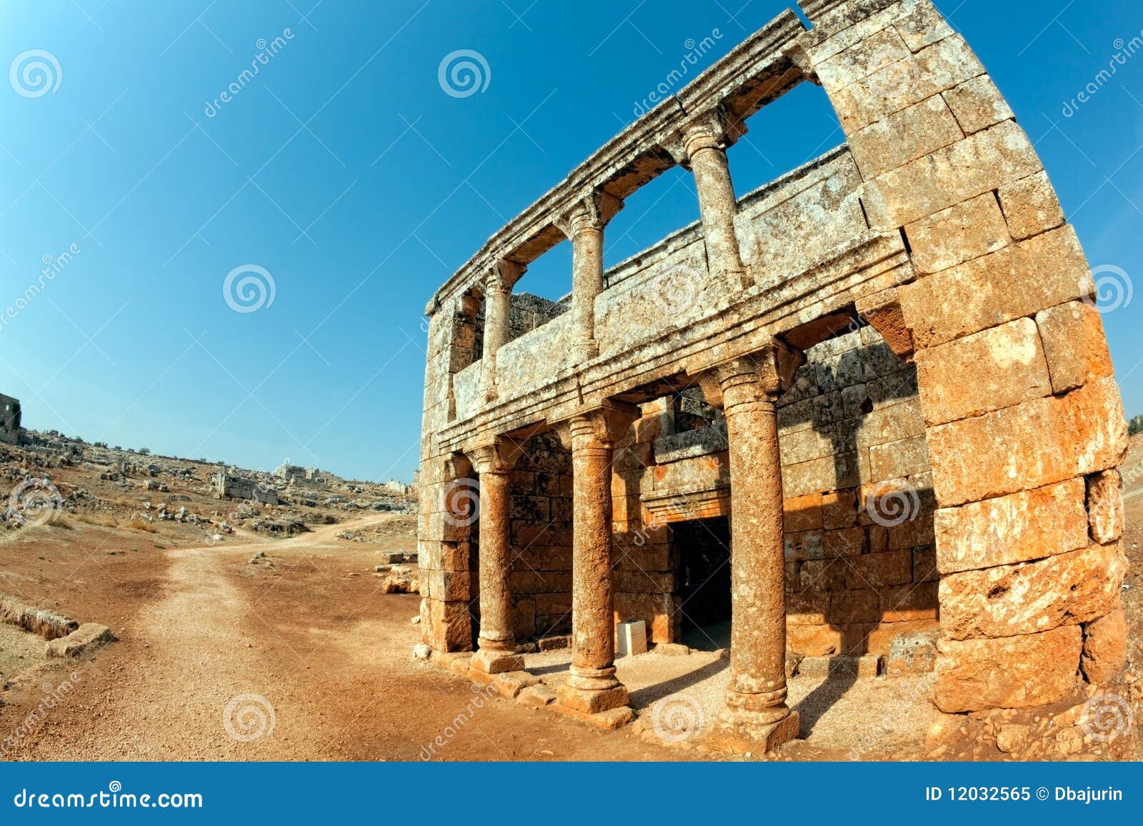 Syria - the Dead Cities stock image. Image of path, east - 12032565