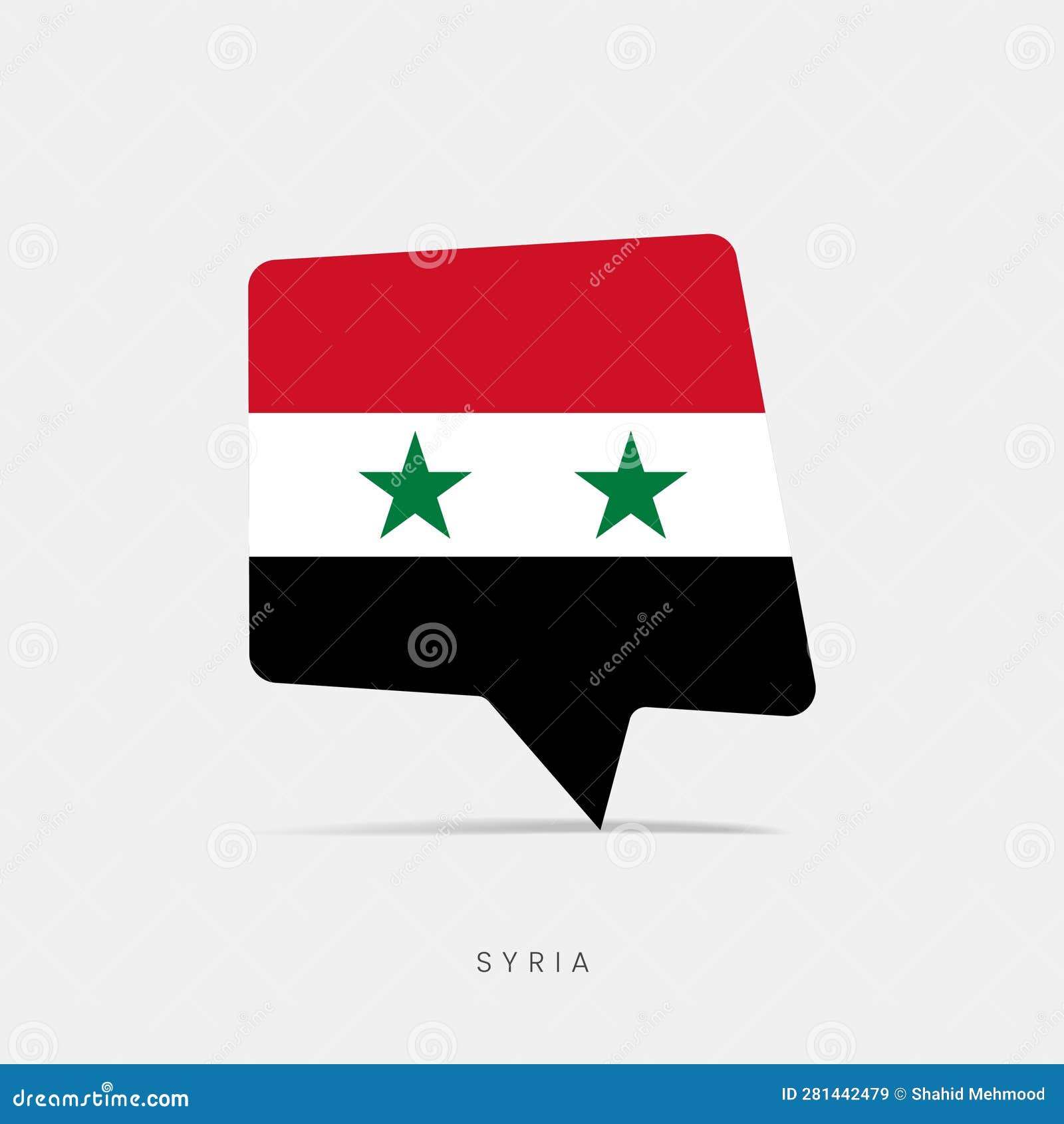 Syria Flag Bubble Chat Icon Stock Vector - Illustration of gulf, symbol ...