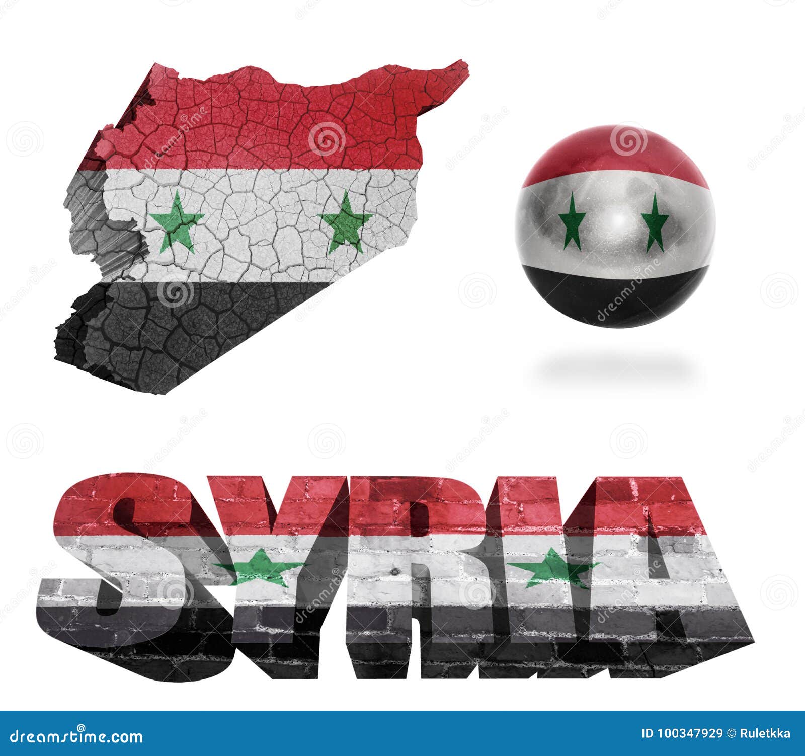 Syria Symbols stock illustration. Illustration of damascus - 100347929