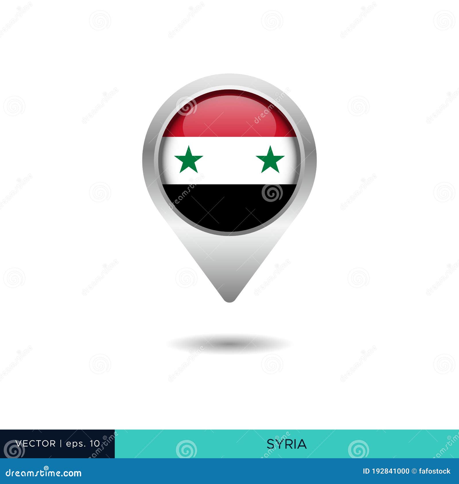 Syria Flag Map Pin Vector Design Template. Stock Vector - Illustration ...