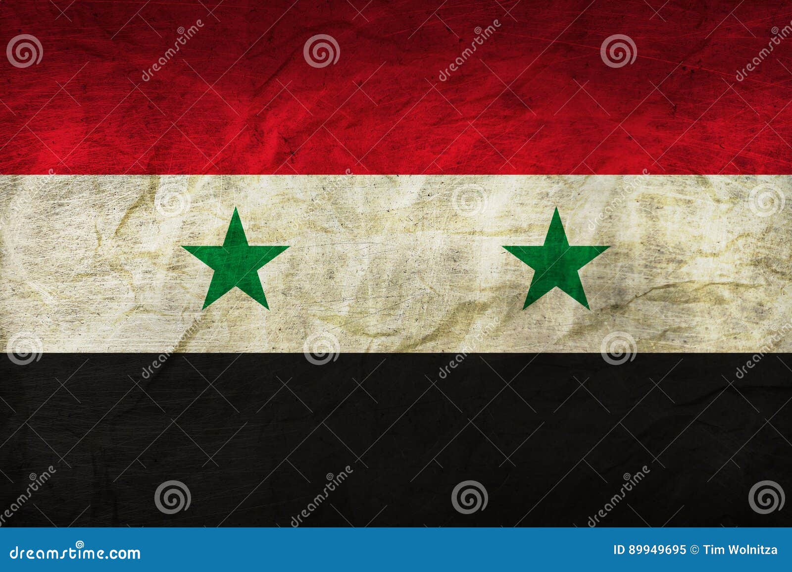 Syria Flag on Paper stock illustration. Illustration of dirty - 89949695