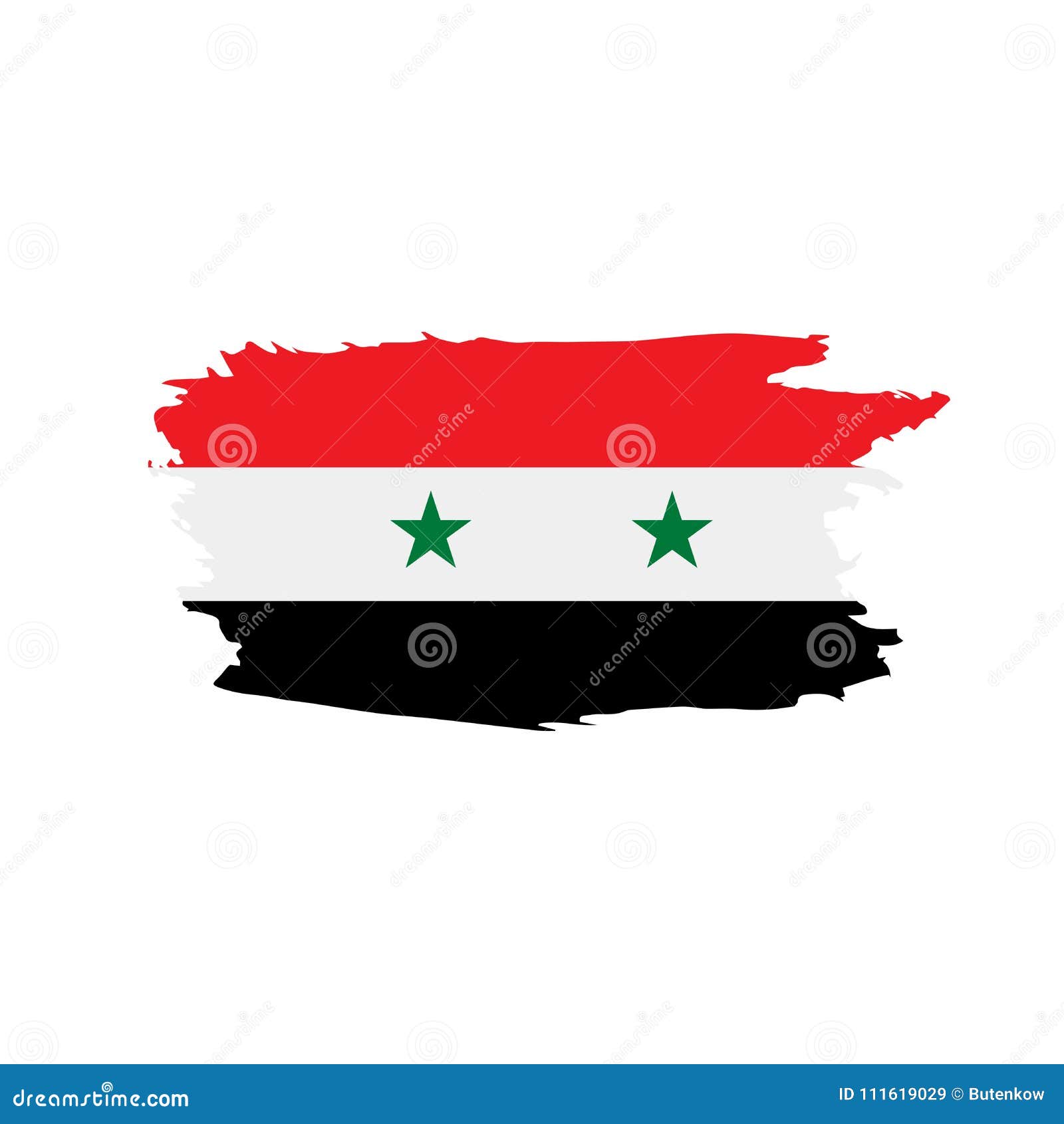 Syria Flag, Vector Illustration Stock Vector - Illustration of drawing ...